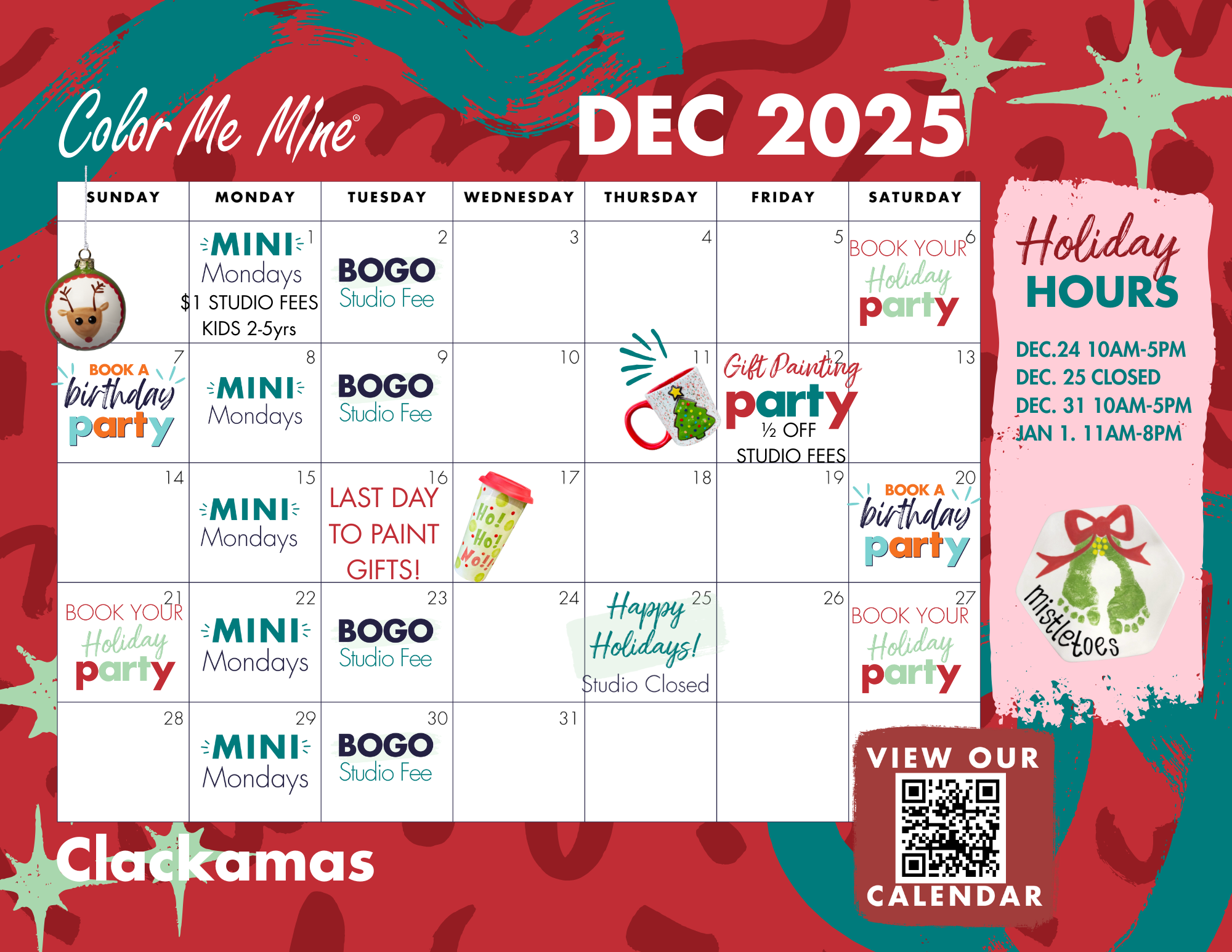 Promotions - Color Me Mine - Clackamas